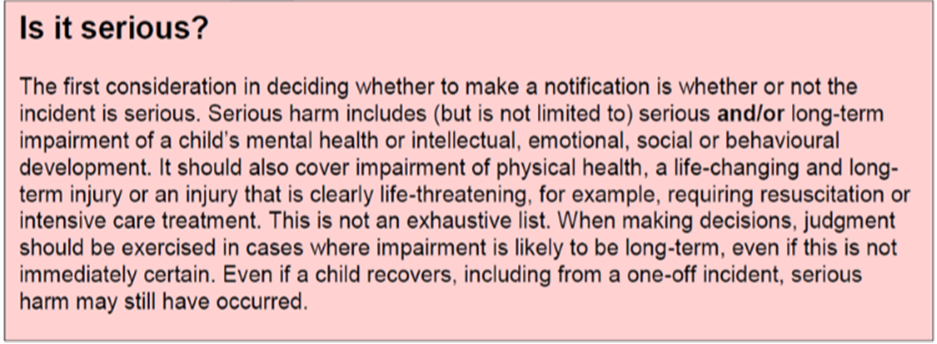 Serious Child Safeguarding Incidents, Rapid Reviews & Safeguarding ...